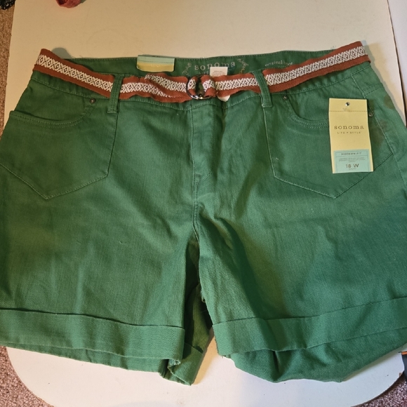 Sonoma | Shorts | Sonoma Green Bermuda Shorts With Tailored Look | Poshmark